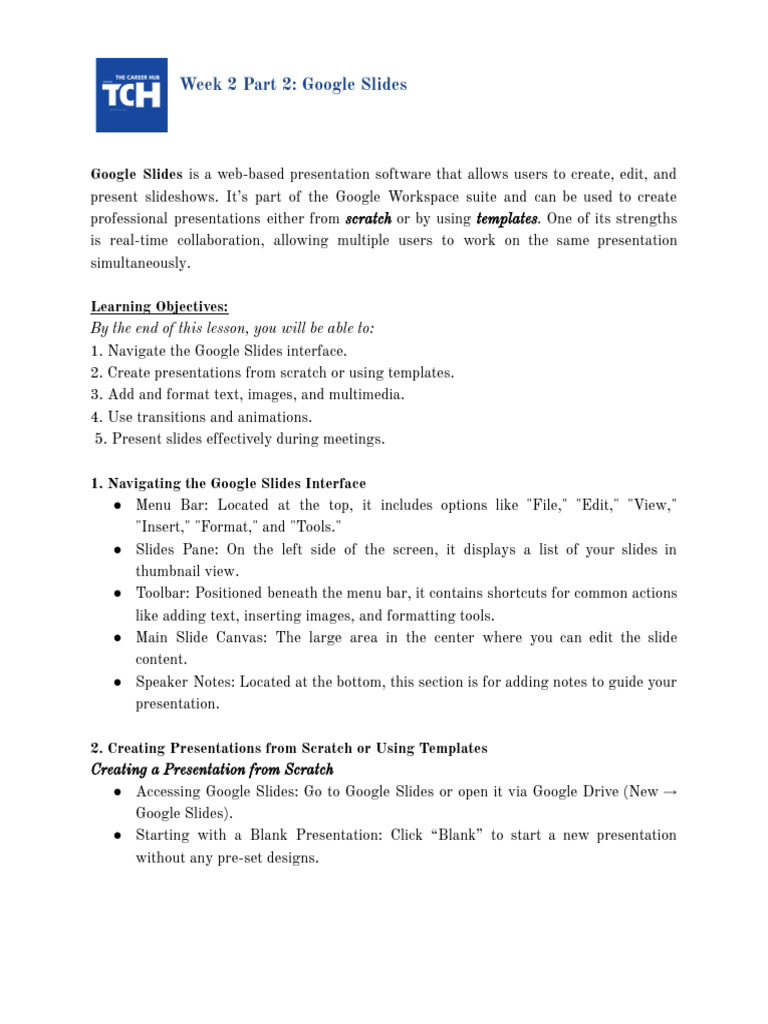 Week 2 Part 2 - Google Slides | PDF | Multimedia | Software