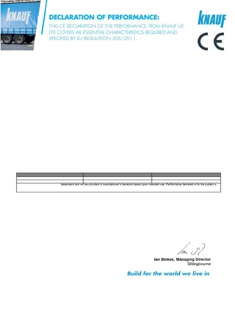 Declaration of Performance (CE) - Drywall Angle Bead | PDF ...