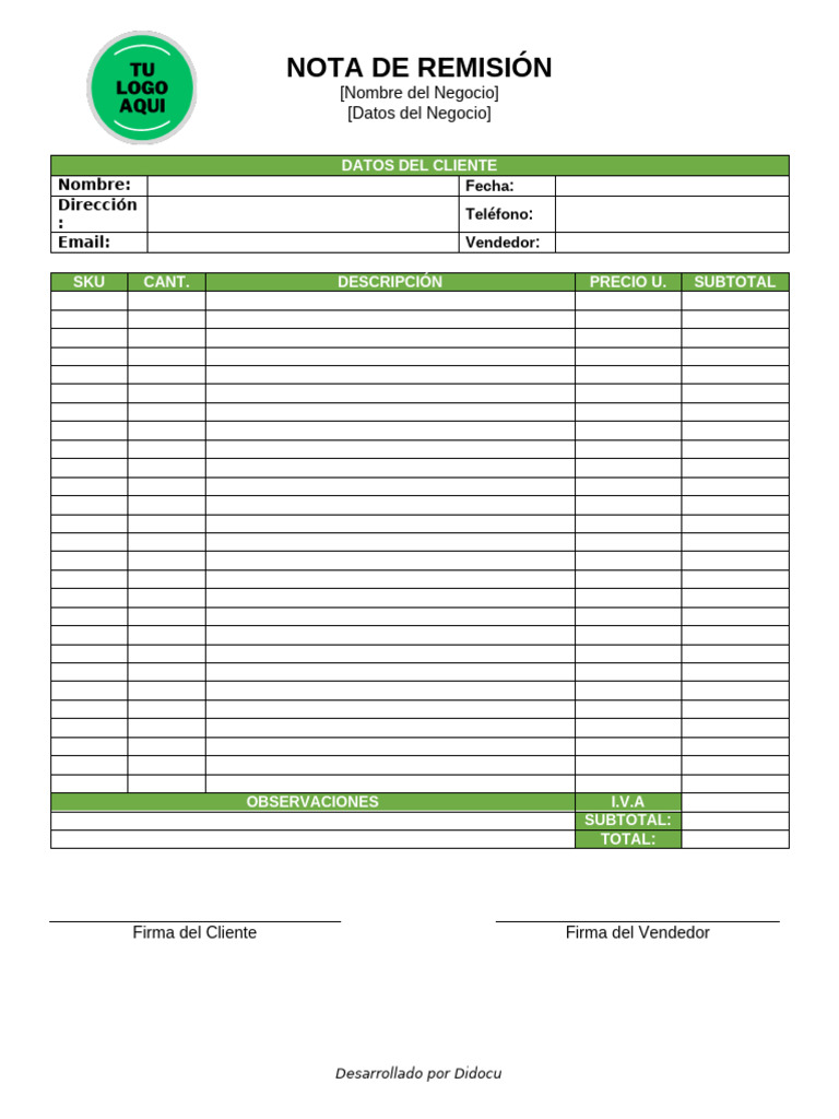 Nota de Remisión | PDF