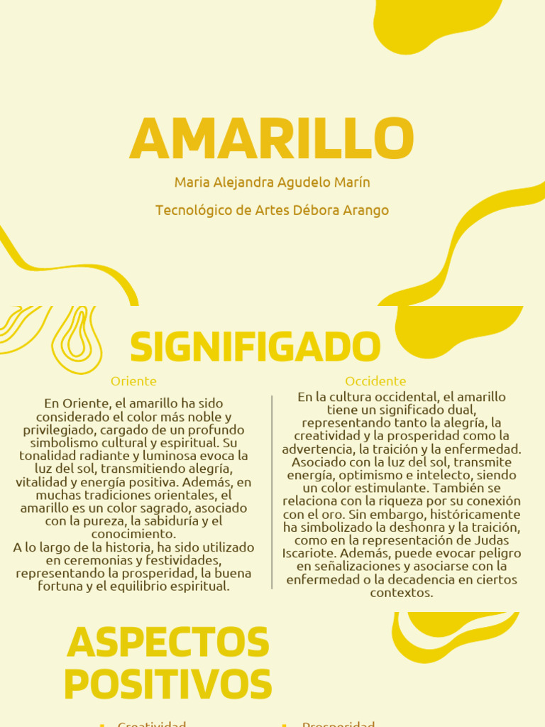Significado del Color Amarillo | PDF