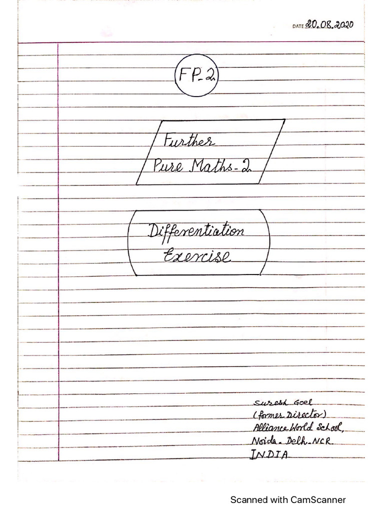 Fp2 Differentiation Exercise | PDF