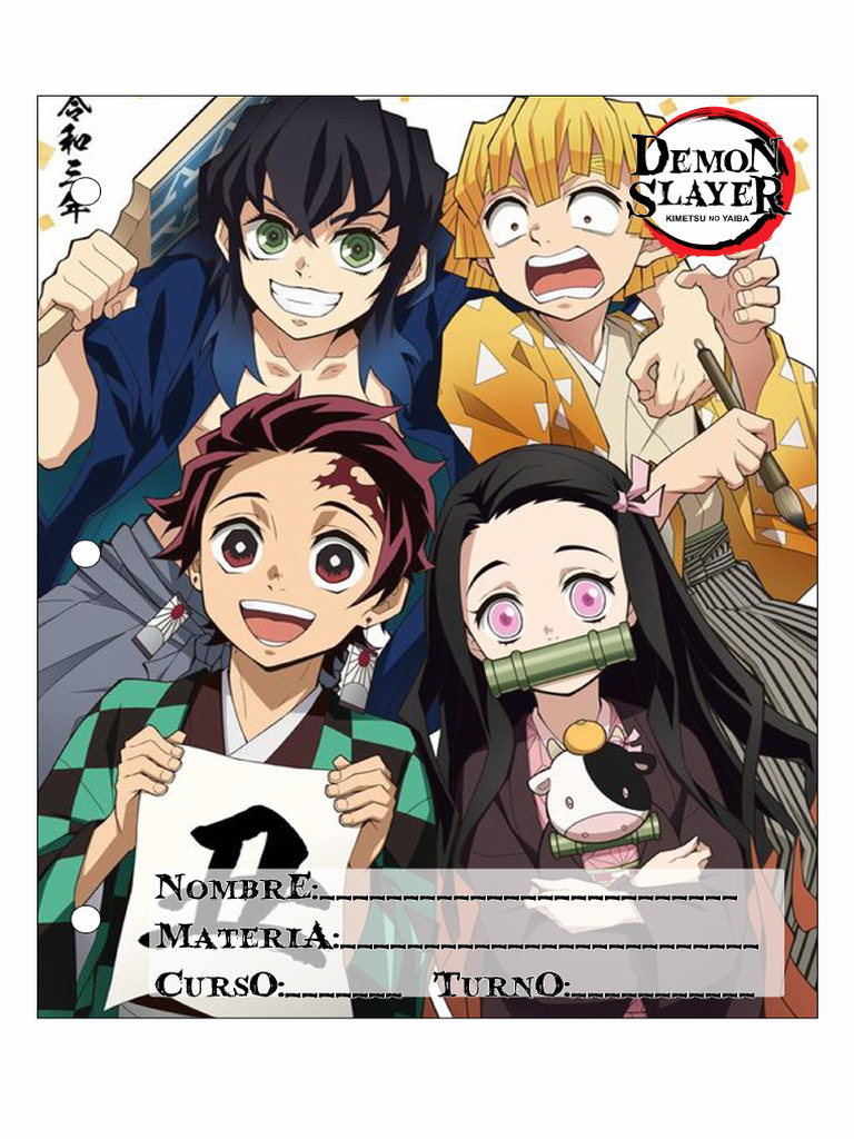Separadores Demon Slayers Portadas | PDF