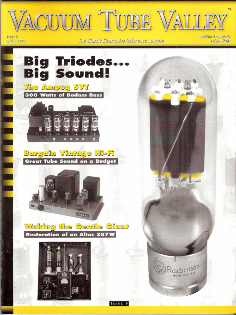 Vacuum Tube Valley Issue 09 | PDF | Vacuum Tube | Amplifier