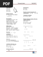 Kinematics Formulas 1-81 | PDF | Rotation Around A Fixed Axis | Angular ...