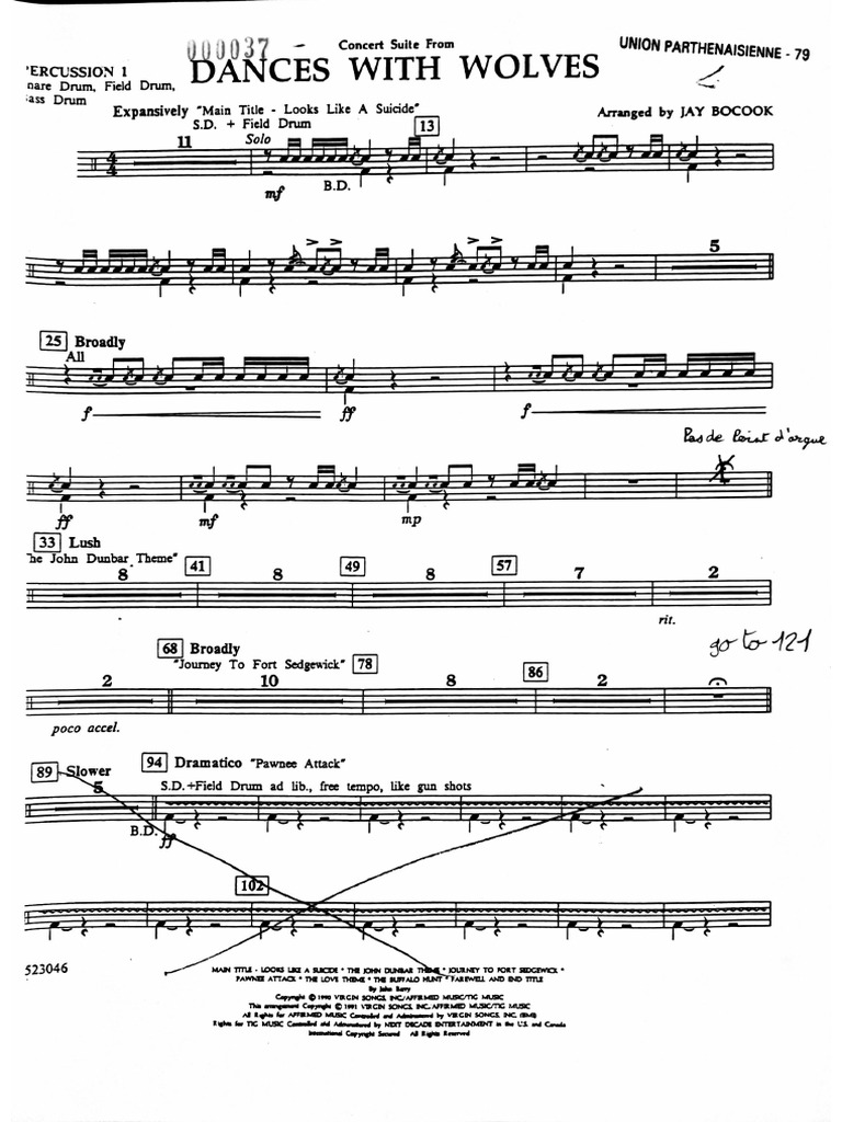 Dance With Wolves 26 Percus 1 | PDF