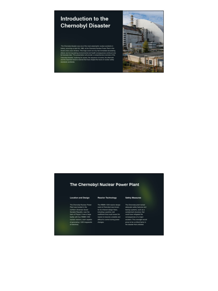 Chernobyl Disaster: Causes and Lessons | PDF | Chernobyl Disaster ...