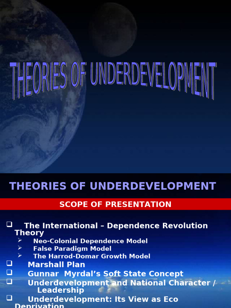 International Dependence Revolution Theory | PDF | Marshall Plan ...
