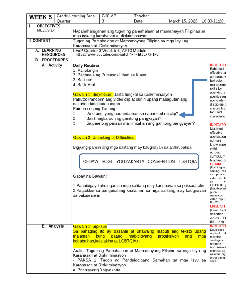 DLL Ap10 Week5 6 Demo Teaching | PDF