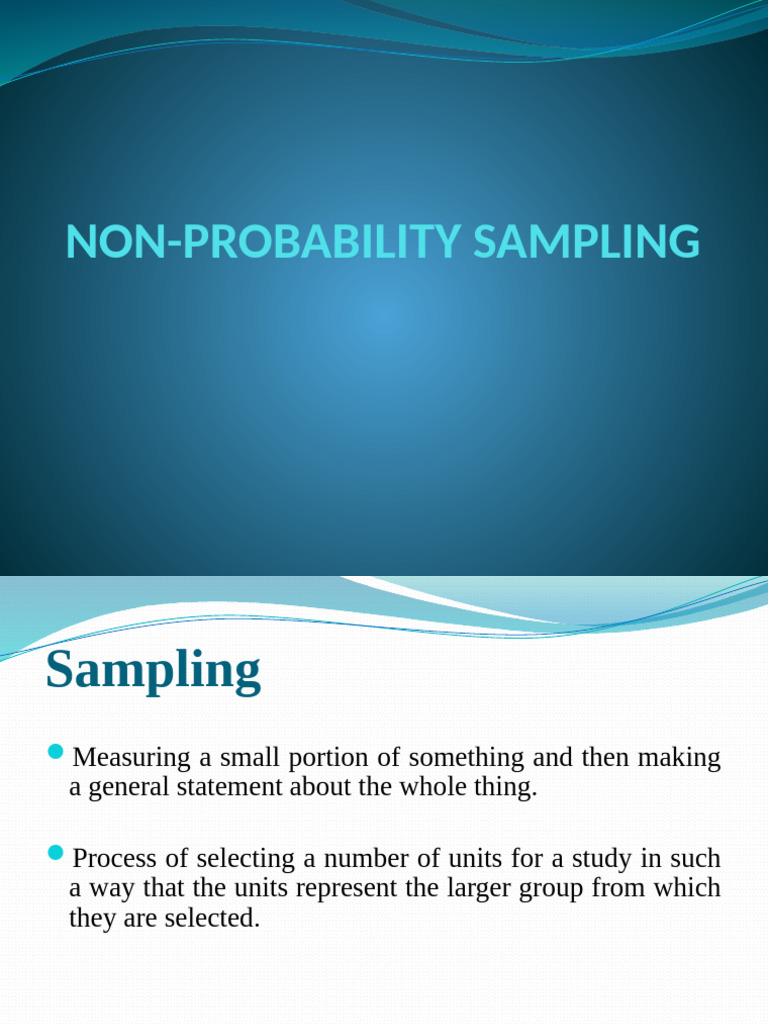17 - Convenience Sampling | PDF | Sampling (Statistics) | Scientific Method