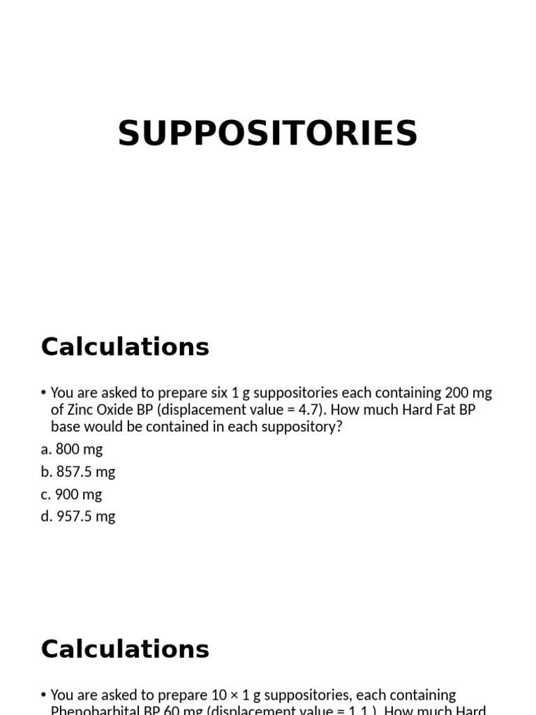 4. Suppositories | PDF