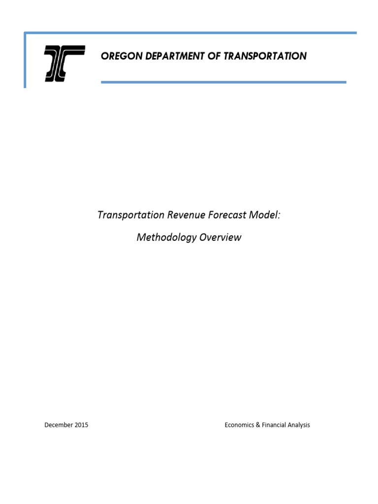 Transportation Revenue Forecast Model - Methodology Overview | PDF ...