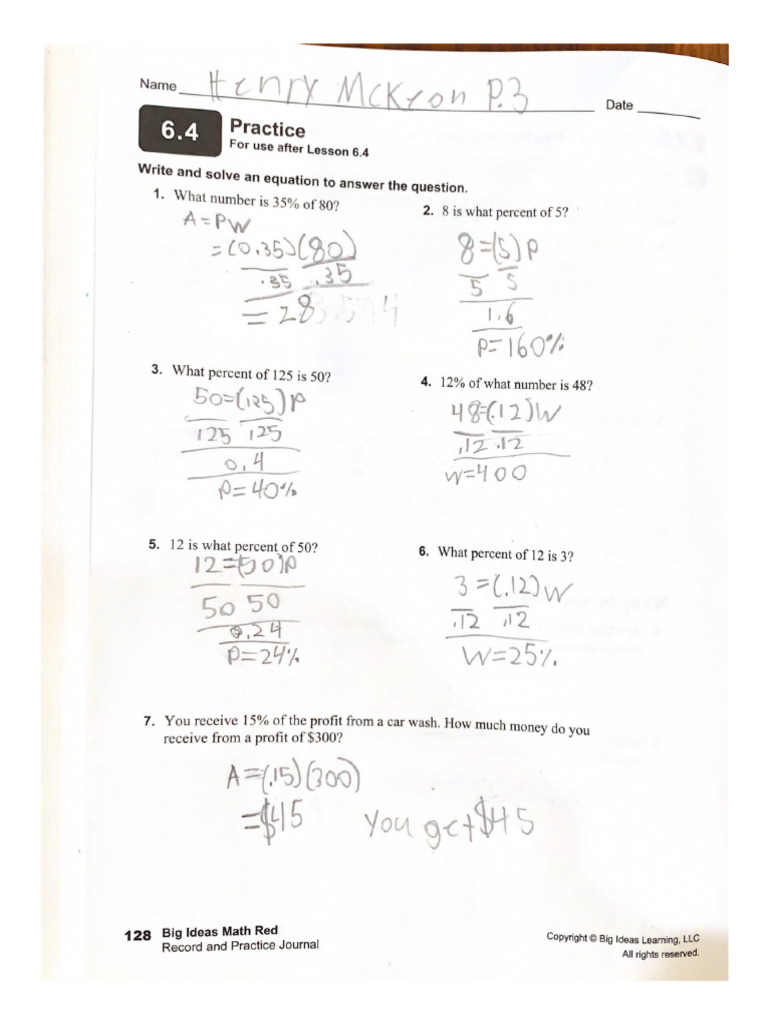 Math practice | PDF