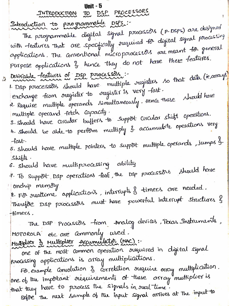DSP Unit-5 | PDF