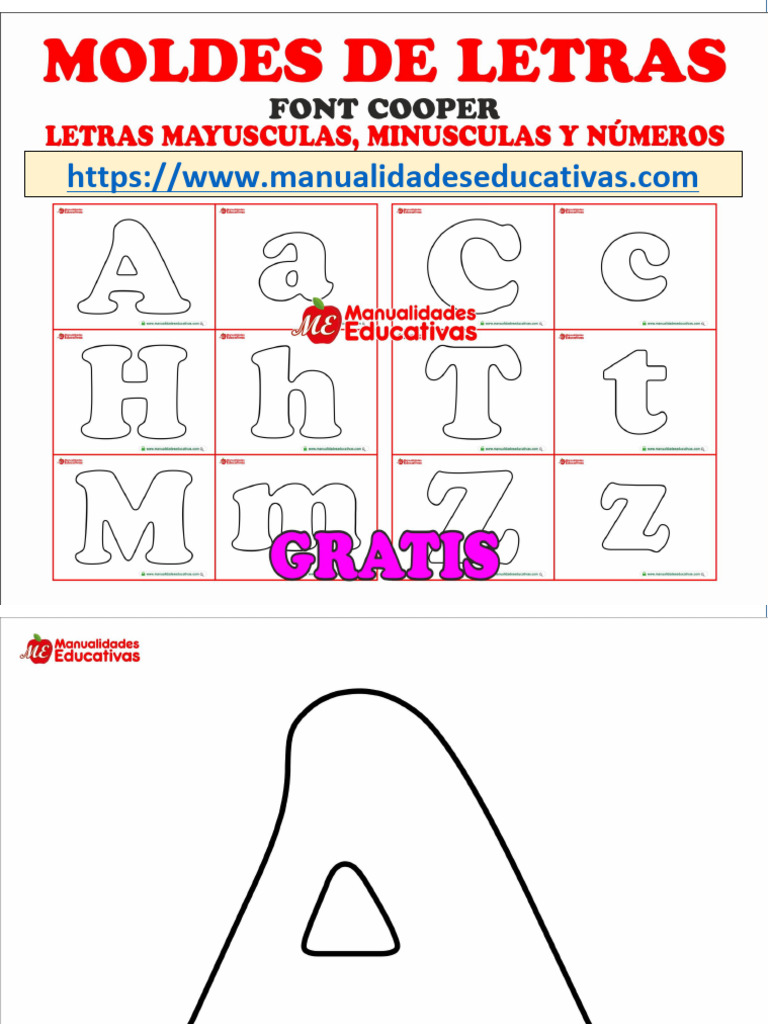 MOLDES de LETRAS | PDF
