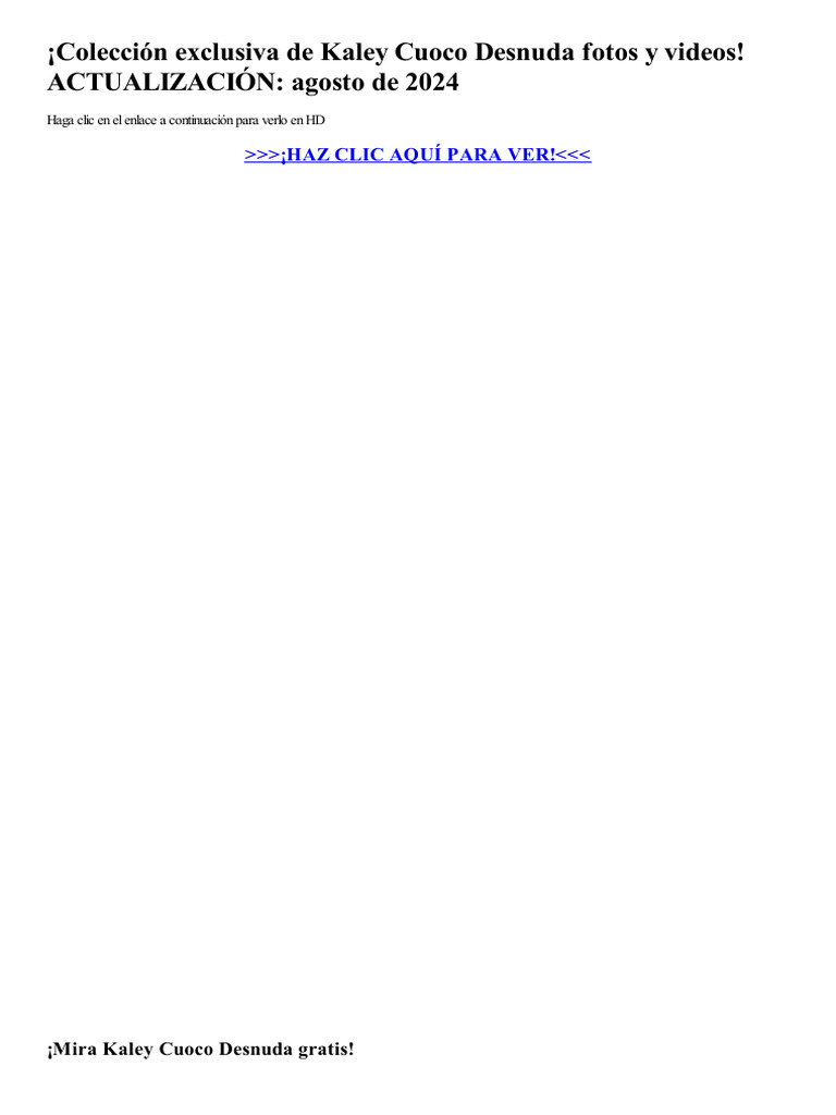 Kaley Cuoco Desnuda | PDF