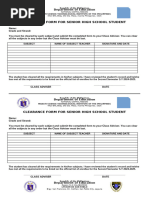 Student Clearance Form 2024-2025 | PDF