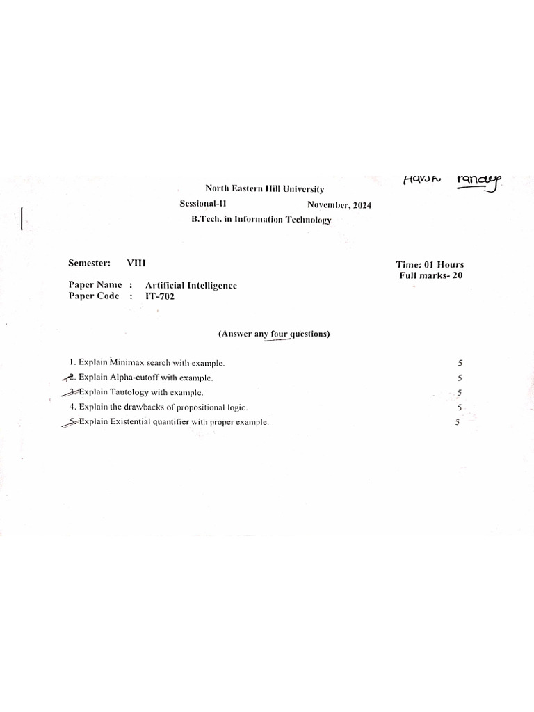 Midterm 7th Sem | PDF