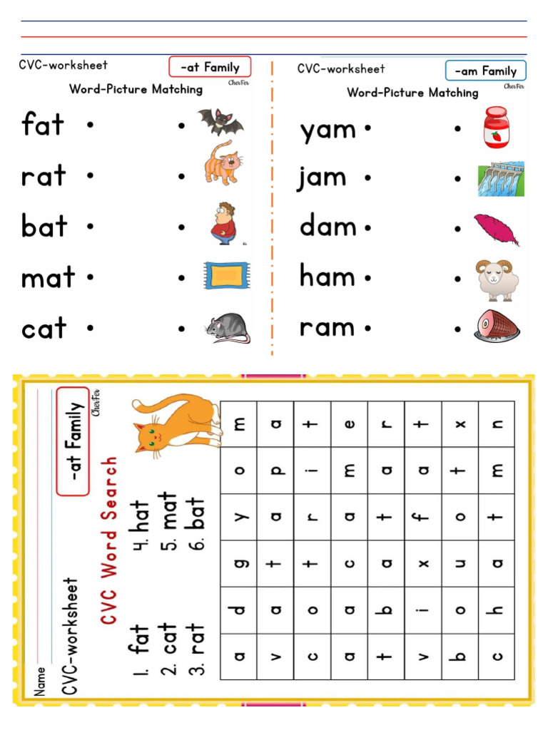 CVC-WORKSHEETS | PDF