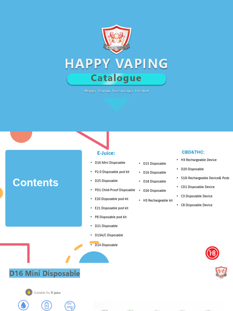 Happy Vaping Product New Catalog 202305 | PDF