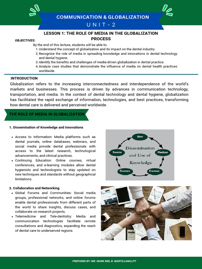 Unit 2-Lesson 1 The Communication Models | PDF | Oral Hygiene | Globalization