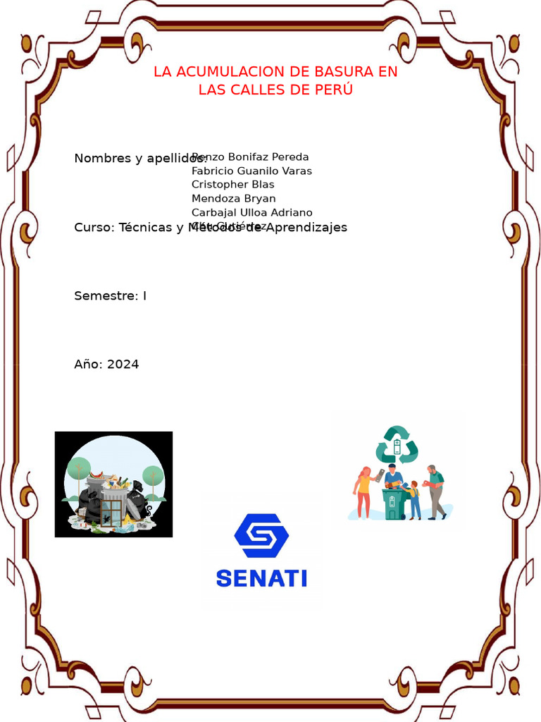 Técnicas y Métodos Pereda | PDF | Residuos | Entorno natural