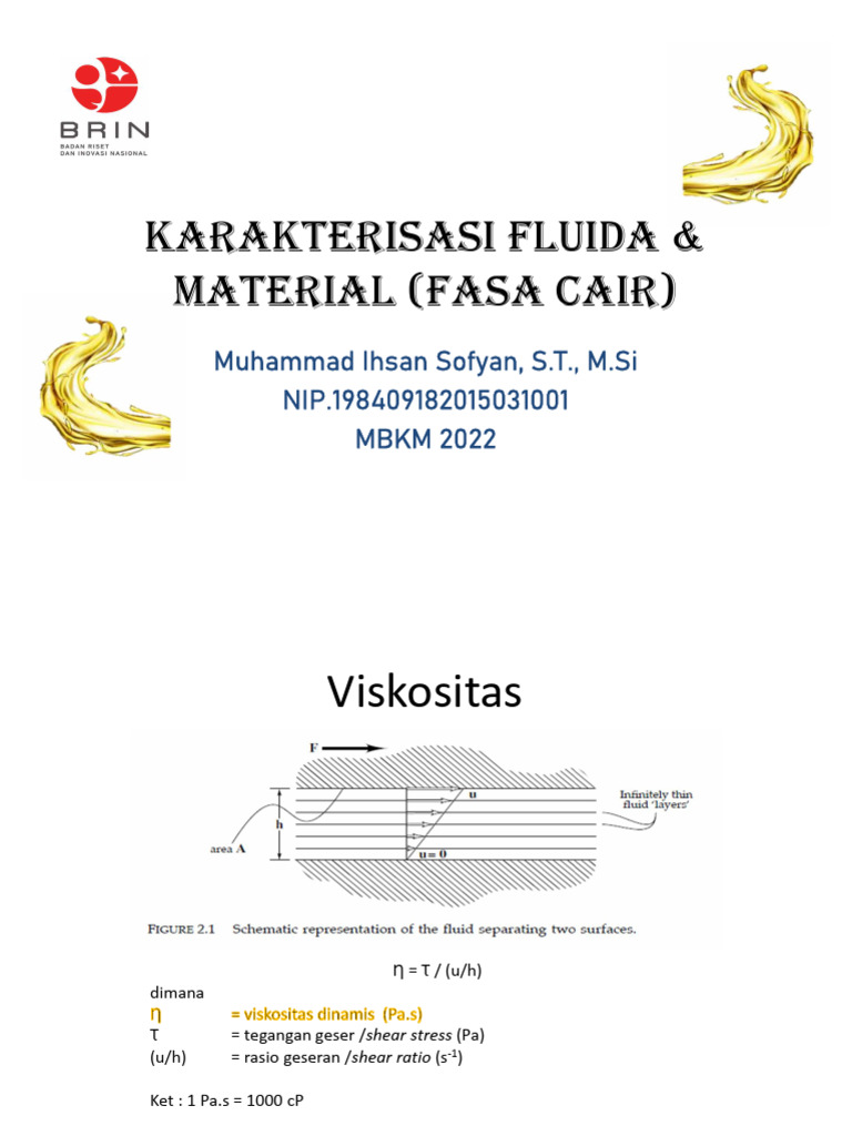 Karakterisasi Fluida Dan Material (Fasa Cair) | PDF