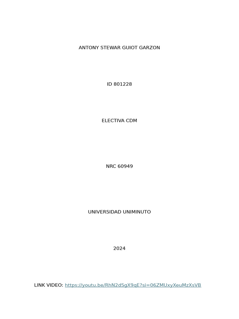 Solucion Problema Electiva CDM | PDF