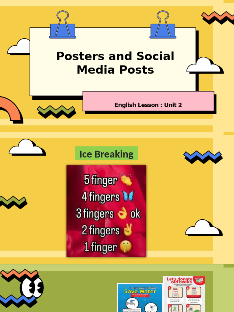 Posters, Social Media Posts, and Imperatives | PDF | Communication ...