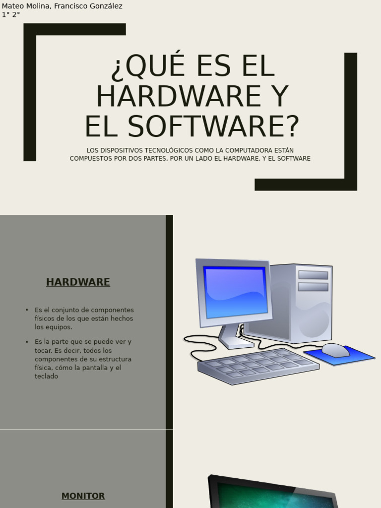 Hardware y Software para Niños | PDF | Hardware de la computadora ...
