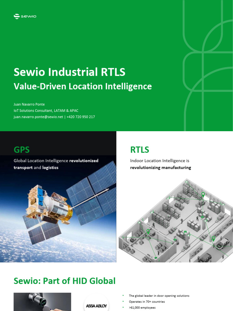 Sewio Presentation Deck - JUAN | PDF | Computing