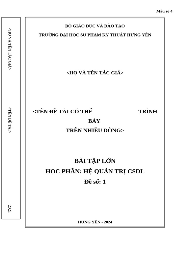Mau Bao Cao BTL SQL Sever | PDF