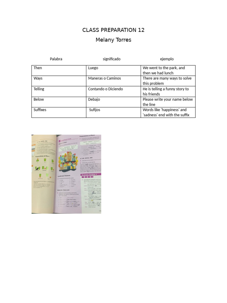 Class Preparation 12 | PDF