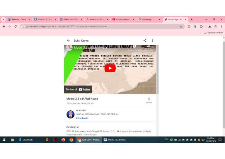 Screenshot Bukti Karya Di PMM | PDF