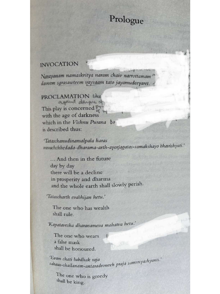 Andha Yug Act 1 and 2 | PDF