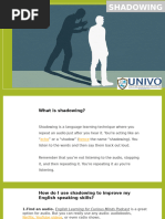 Activity 1 - Shadowing Activity | PDF | English Language | Cognition