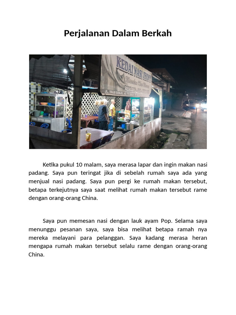 Perjalanan Dalam Berkah.docx bianglala (1) | PDF