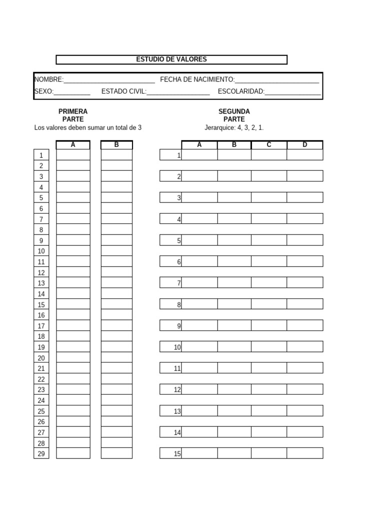 Formatos de Pruebas Psicológicas | PDF | Pensamiento | Psicología Social