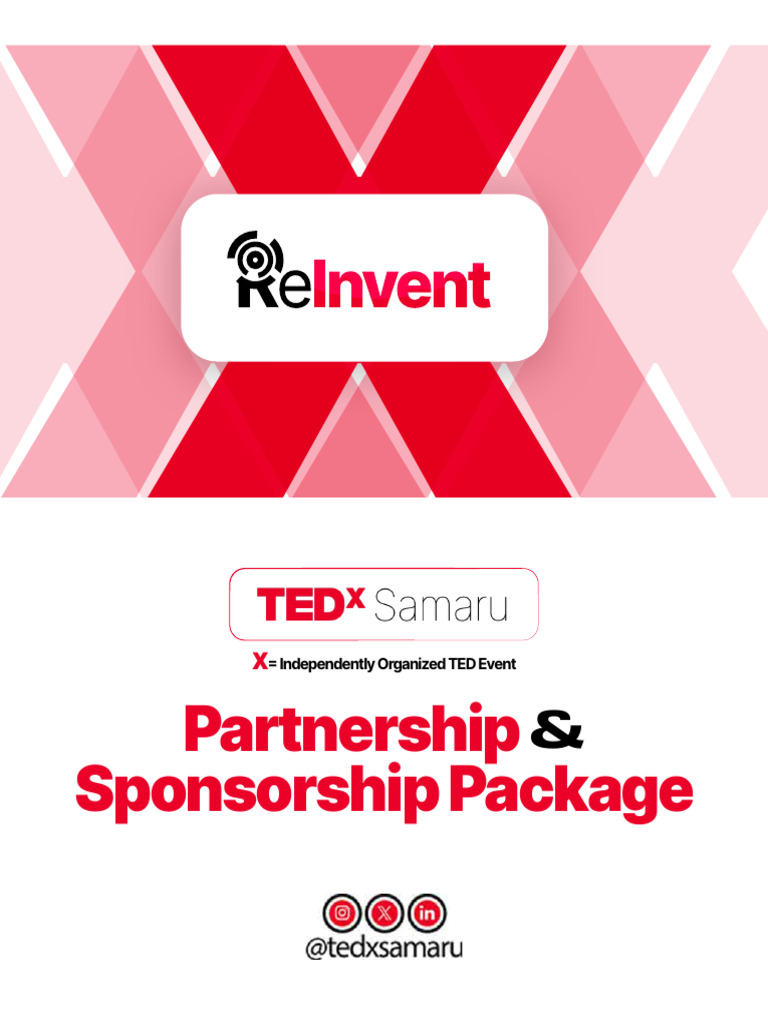 Tedx Sponsorship Package | PDF