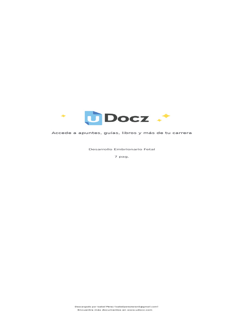 Desarrollo Embionari 240418 Downloadable 5018669 | PDF | Embrión | Feto