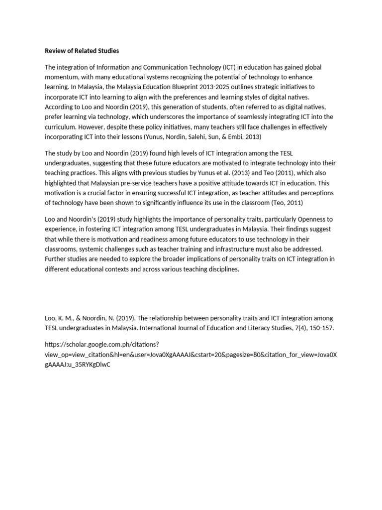 Review of Relat WPS Office | PDF | Information And Communications Technology | Teachers