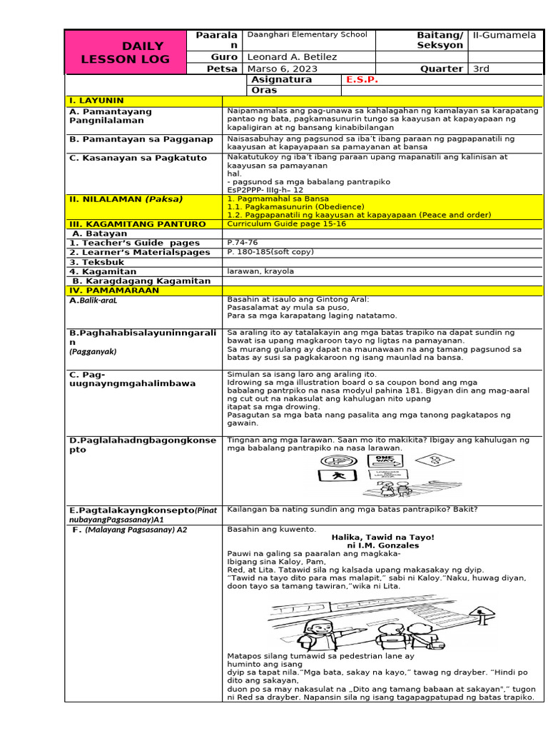 DLL Esp Q3 WK4 | PDF
