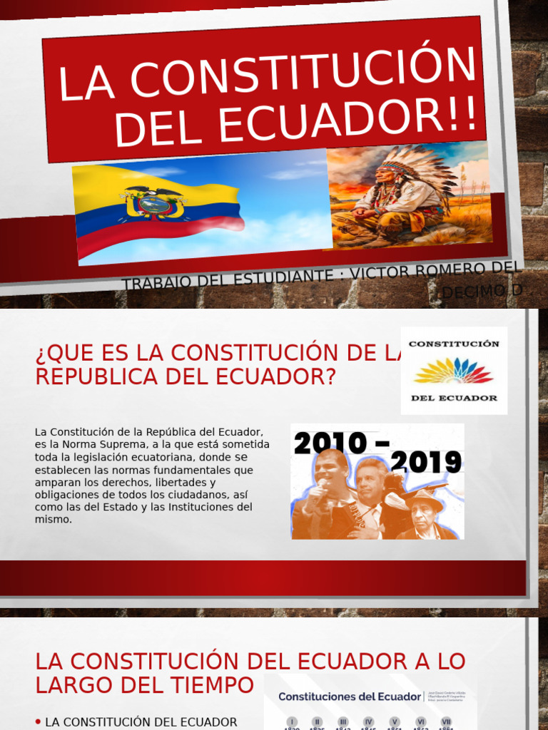 La Constitución Del Ecuador!! | PDF | Constitución | Ecuador