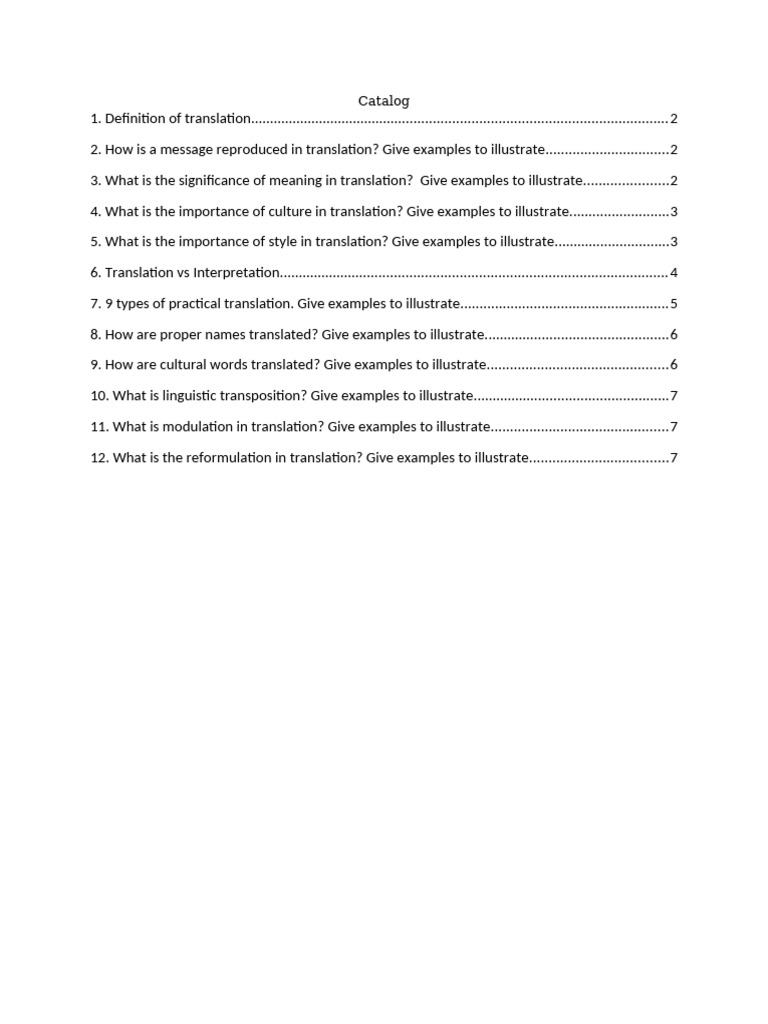 Basics of Translation - Revision | PDF | Translations | Language ...