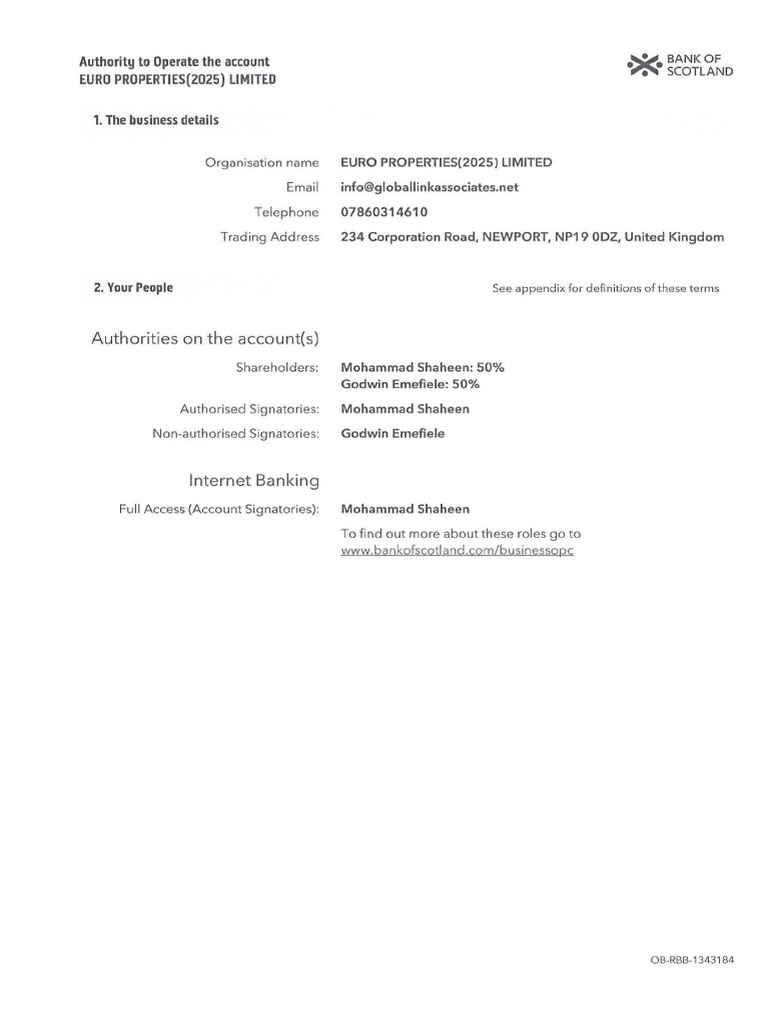 Bos Authority | PDF | Overdraft | Banks