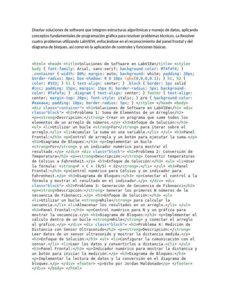 Diseñar Soluciones de Software Que Integren Estructuras Algorítmicas y Manejo de Datos | PDF ...