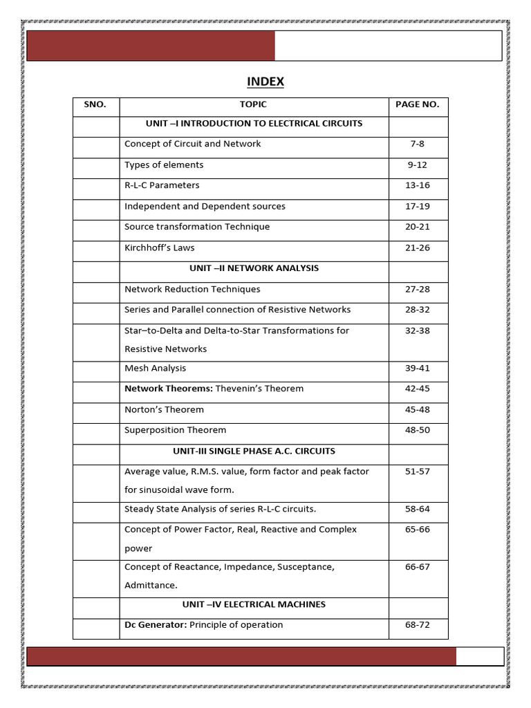 Basic Electrical Engineering R-20 2 (1) 1 2 (1) (1) 1 1 | PDF | Series ...