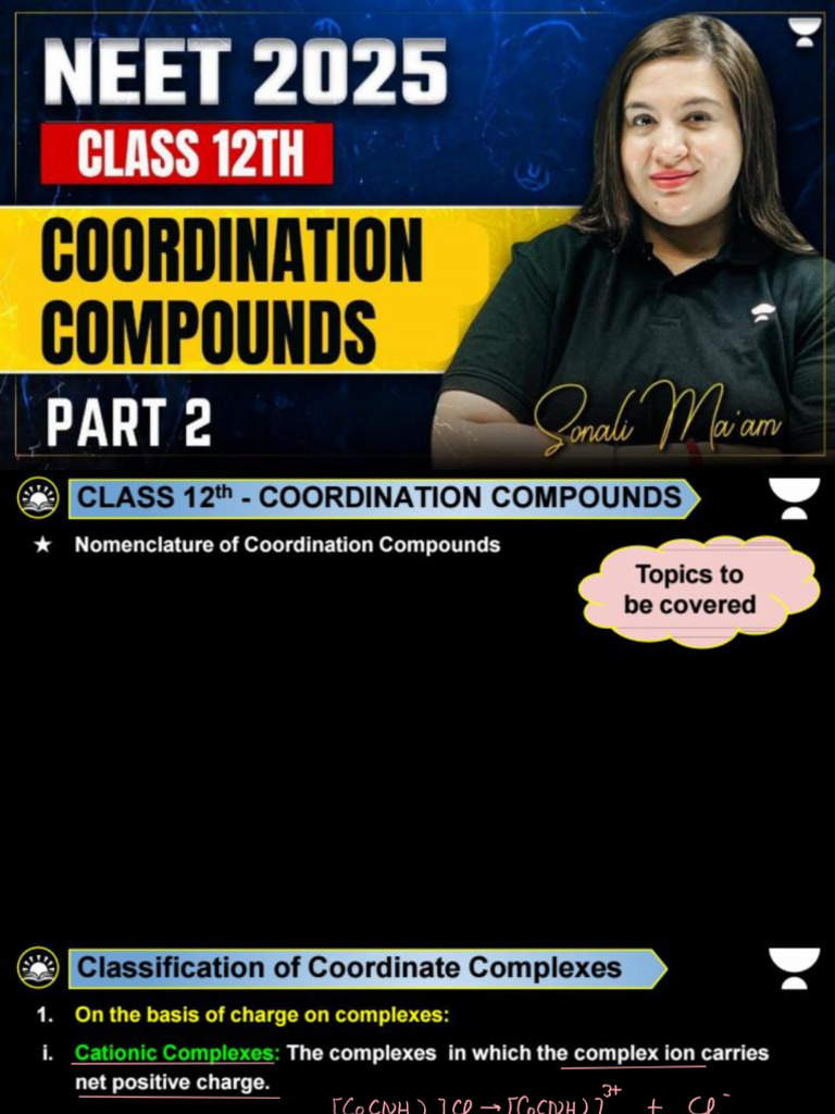 Part 2 - Final Coordination Compounds | PDF