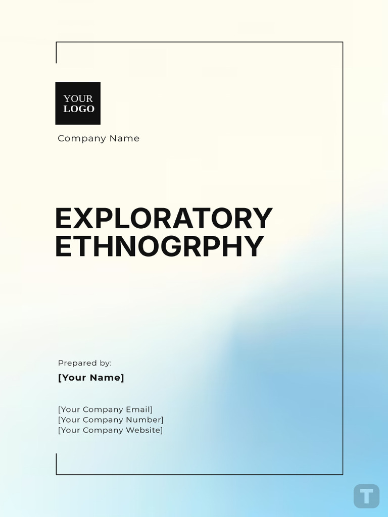 Exploratory Ethnography Template | PDF