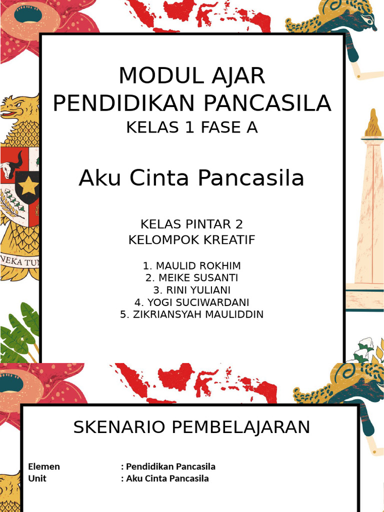 Modul Ajar - Kelompok 1 Kreatif - Praktek Mengajar | PDF