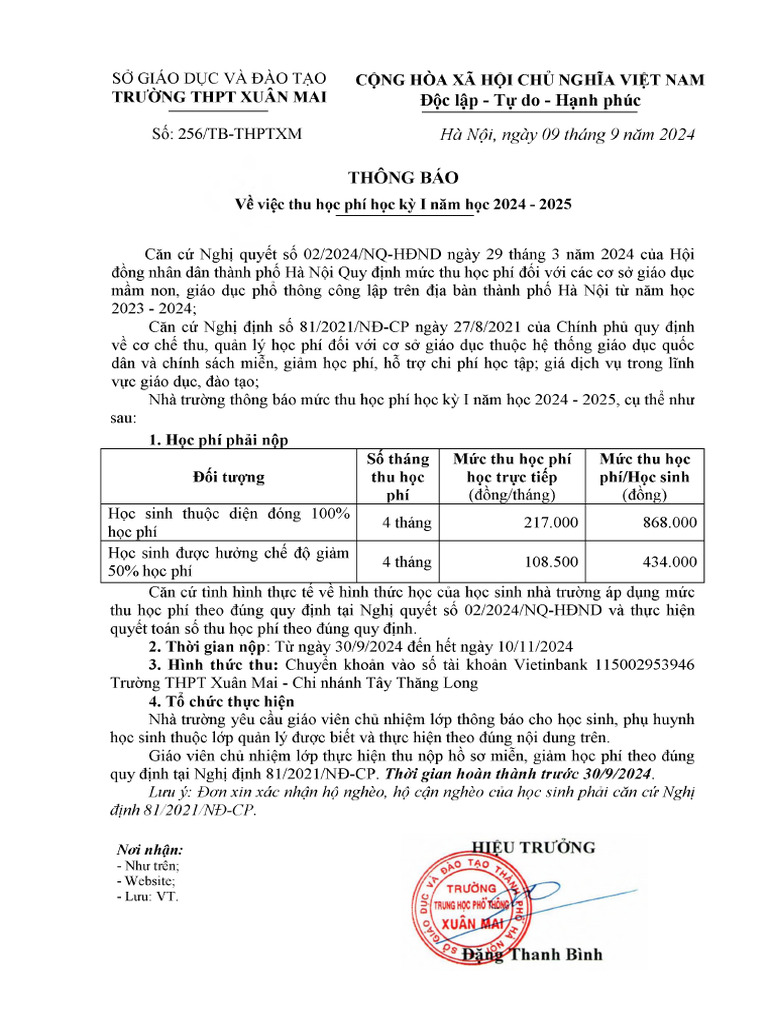 thong-bao-h-c-phi-hk-1-n-m-h-c-2024-2025 | PDF